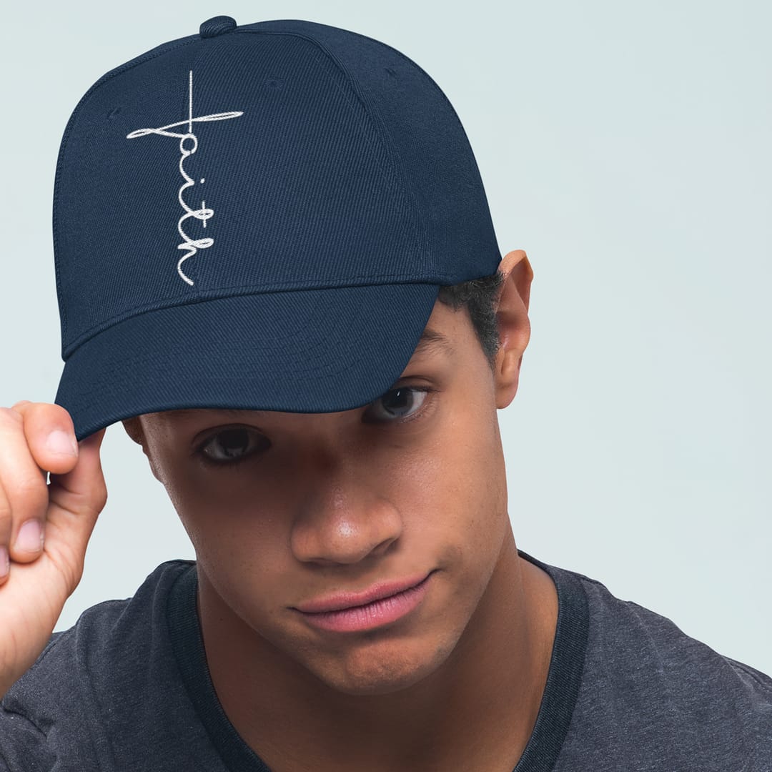 Christian Twill Hat with saying Faith styles as a cross – RK TOPIC ...